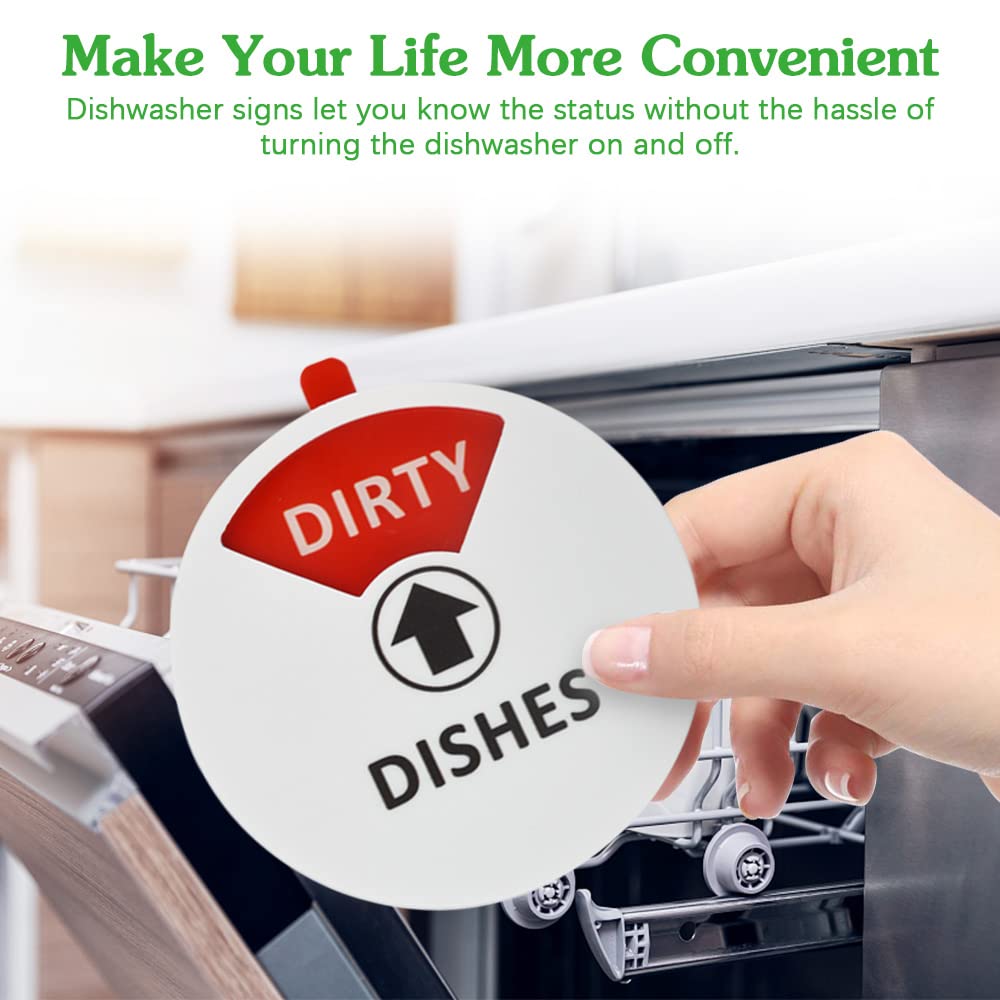 Diy Clean Dirty Dishwasher Signs White And Gray Farmhouse Dishwasher