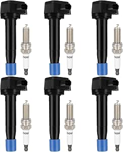 Amazon.com: ECCPP UF603 6 ignition coils + 6 iridium Spark Plugs 97390 For 08-12 HONDA Accord,08 ...