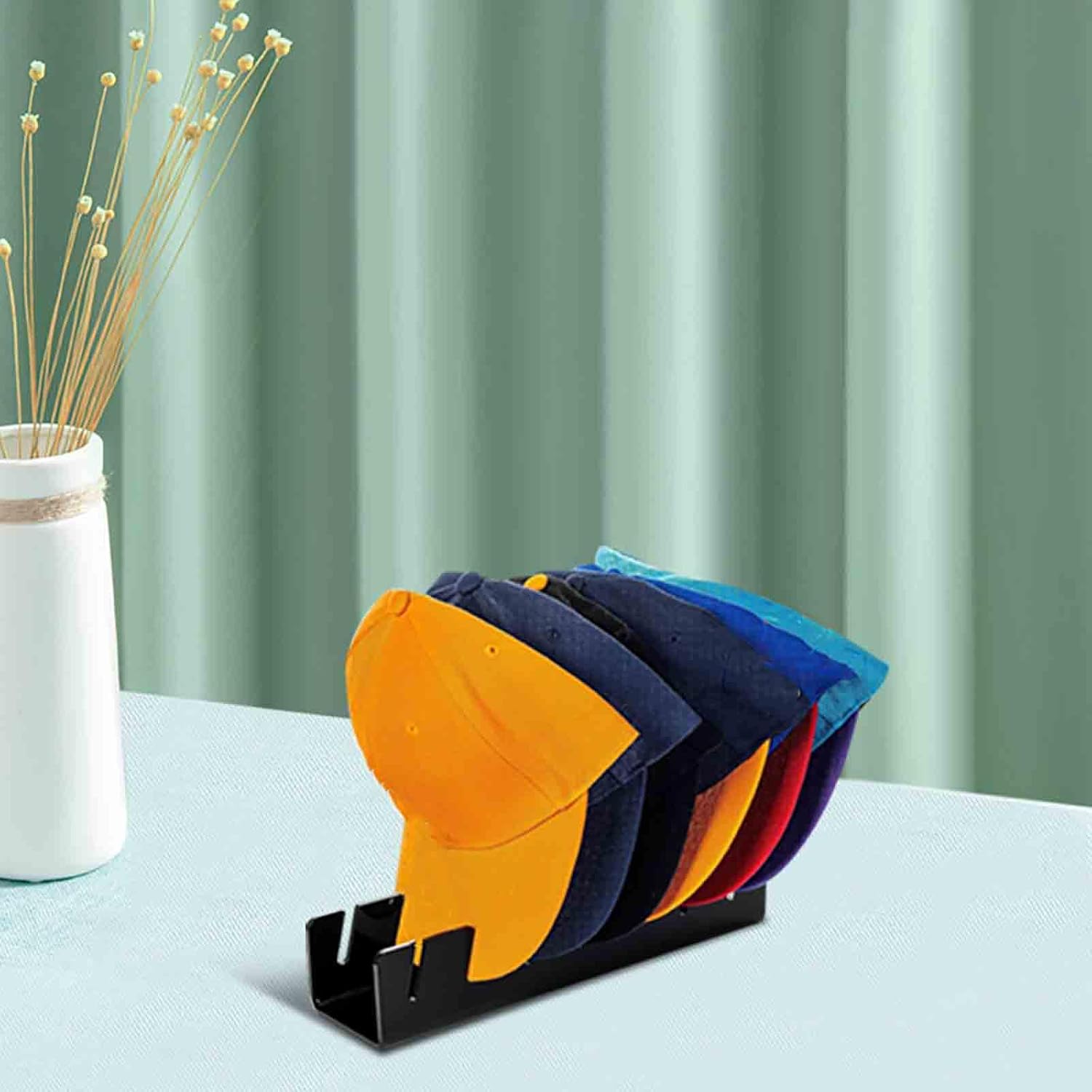 Amazon.com: Baseball Cap Stand, 2 PCS No Install Acrylic Hat Organizer ...