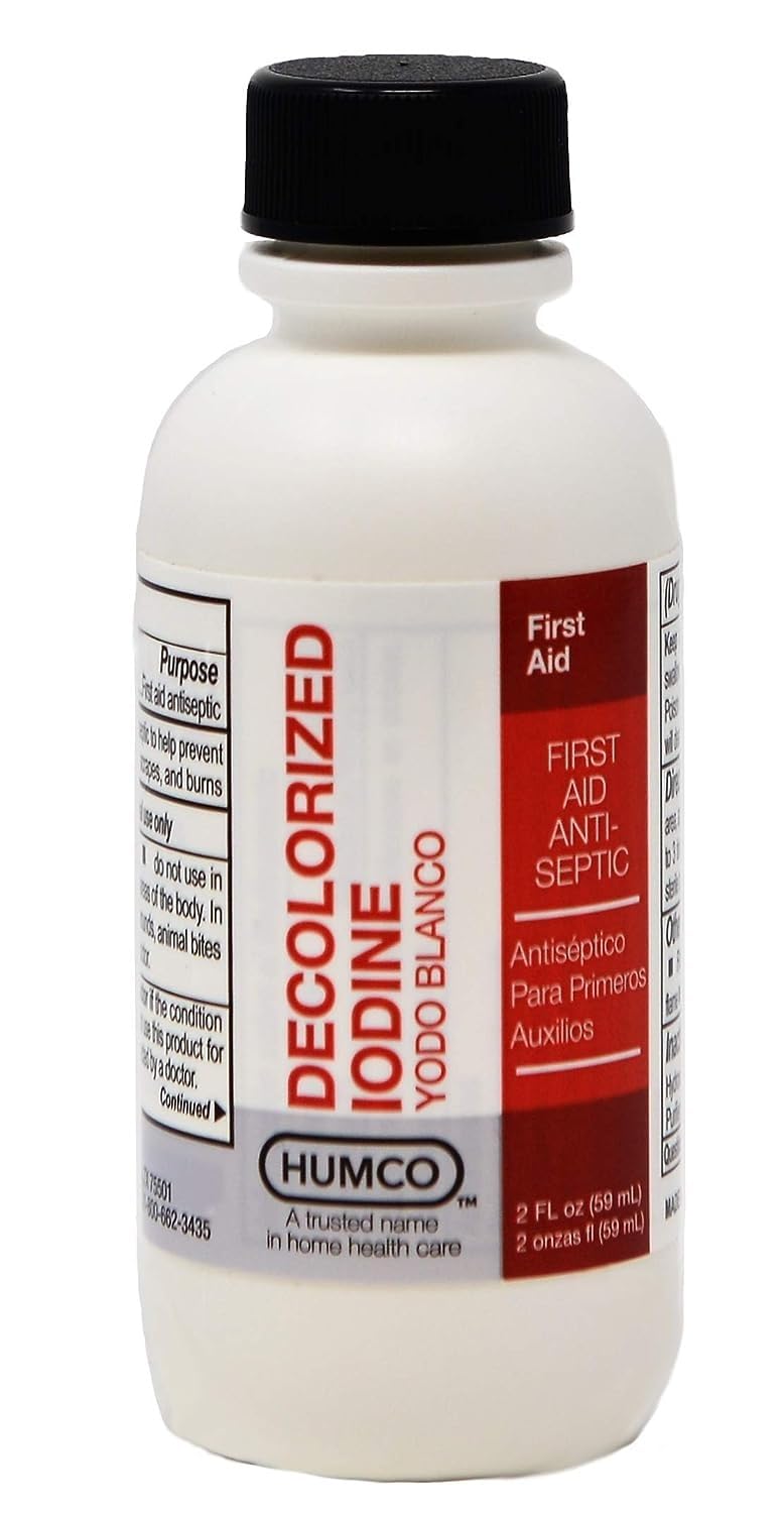 Amazon.com: Humco Iodides Tincture (Decolorized Iodine) 2 oz (Pack of 2 ...