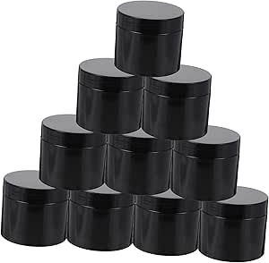 Amazon.com: Housoutil 10 Pcs Jars Travel Tooth Powder Storage Jar Glass ...