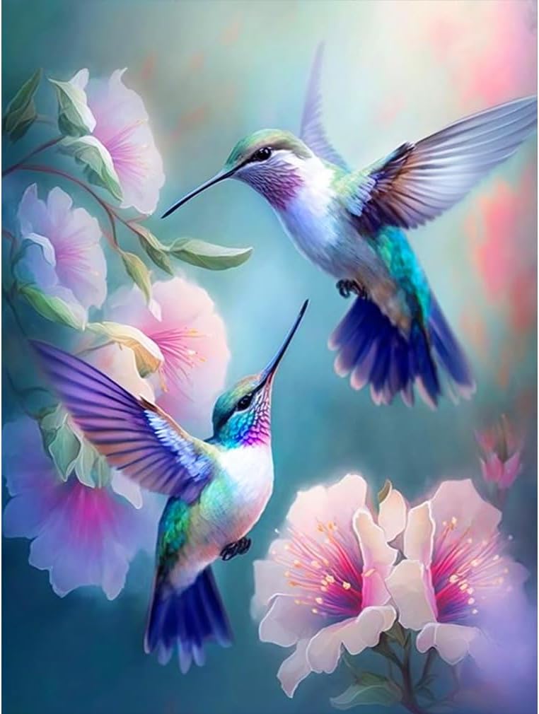 Amazon.com: Hummingbird Diamond Painting Kits for Adults - DIY Birds ...