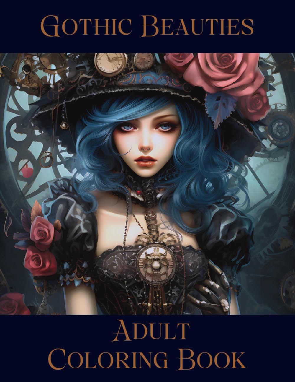 Amazon.com: Gothic Beauties Adult Coloring Book: For Stress Relief and Relaxation I To Unleash ...