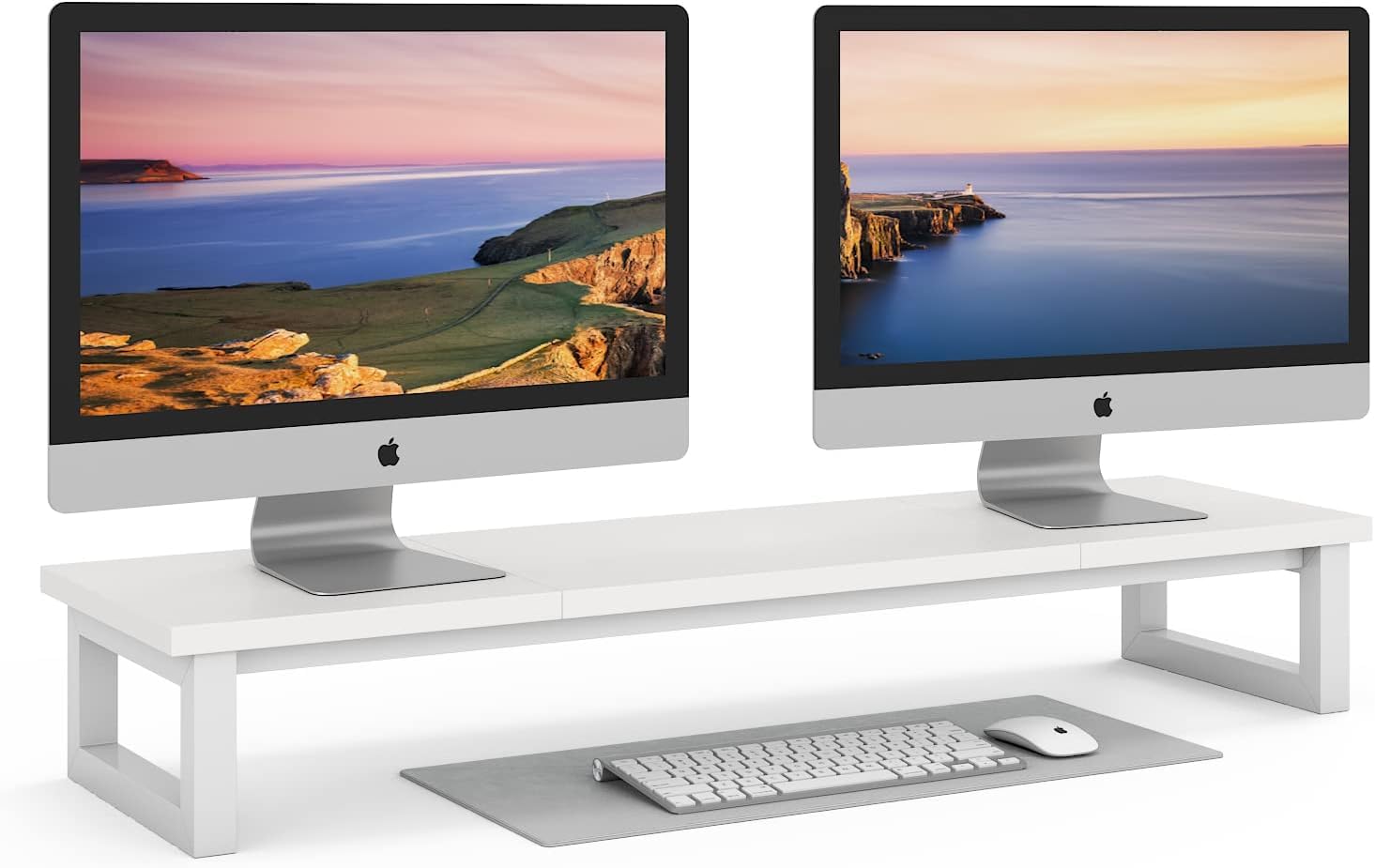 Craftsline Dual Monitor Stand Riser, 39Inch Large Monitor Stands for 2 ...