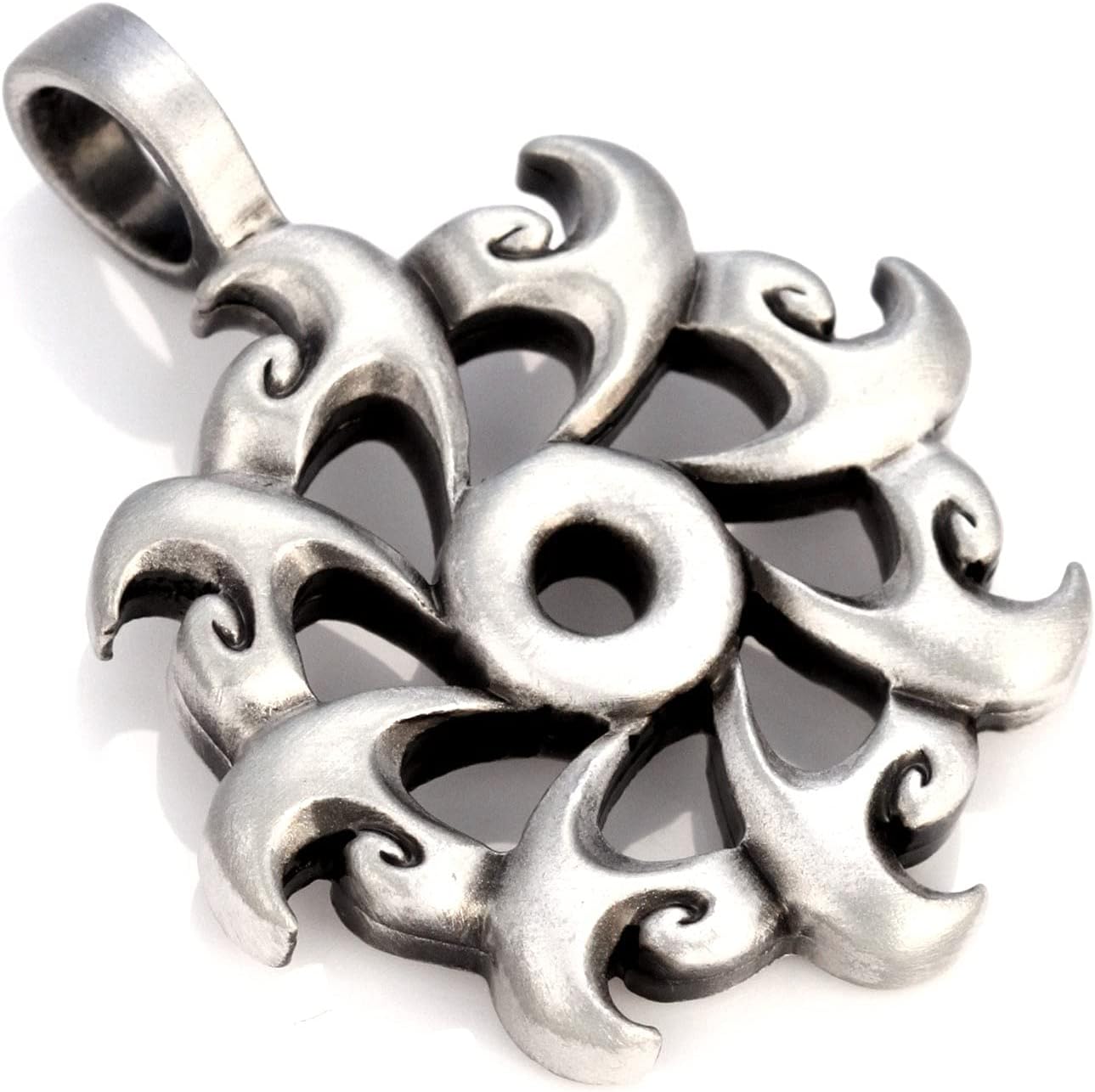 Amazon.com: Bico 'Oceania' Satin Silver Finished Pendant (E96 ...