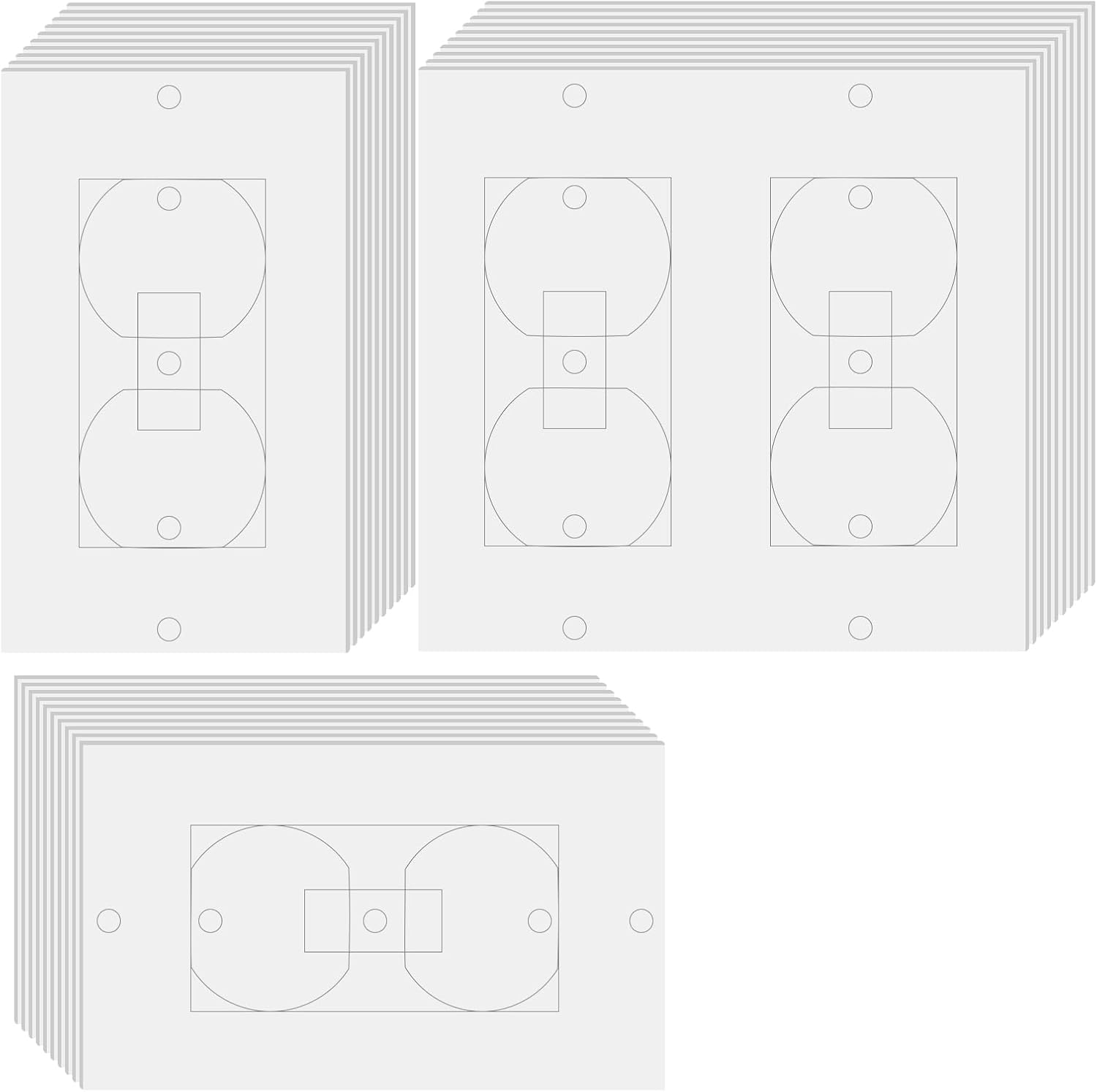 Electrical Outlet Insulation Pads, 30 Pcs Outlet Insulators and Draft ...