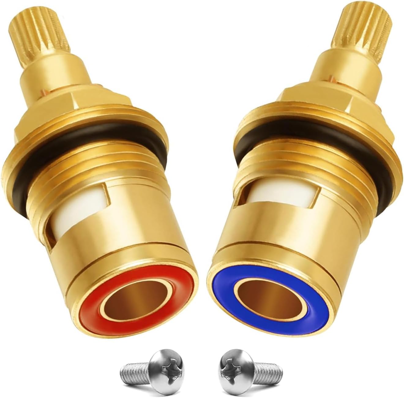 Bestgle Tap Valves Replacement Brass Ceramic Disc Tap Valve Insert ...