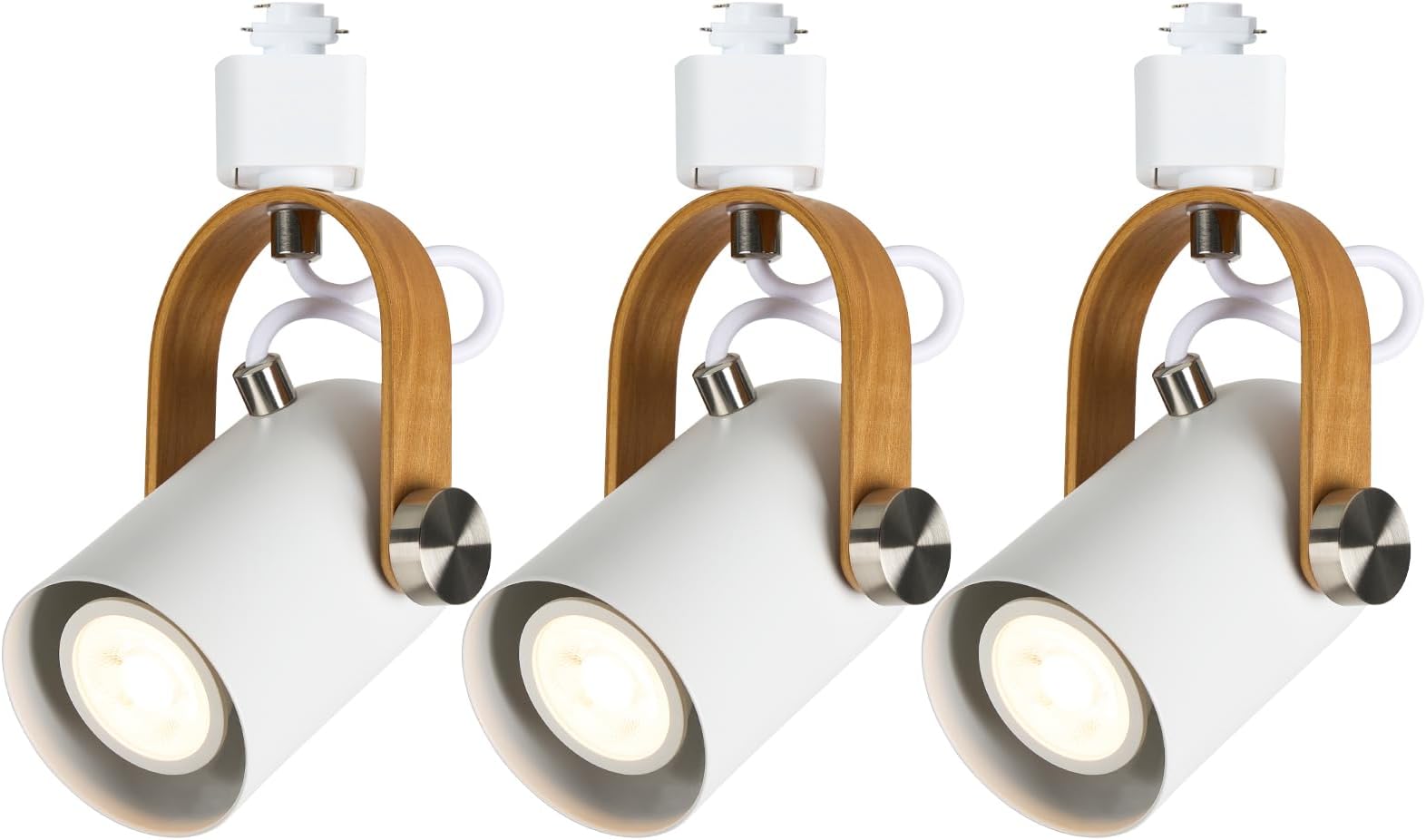 Modern H Type Track Lighting Heads, Matte White Finish,GU10 Bulb Socket ...