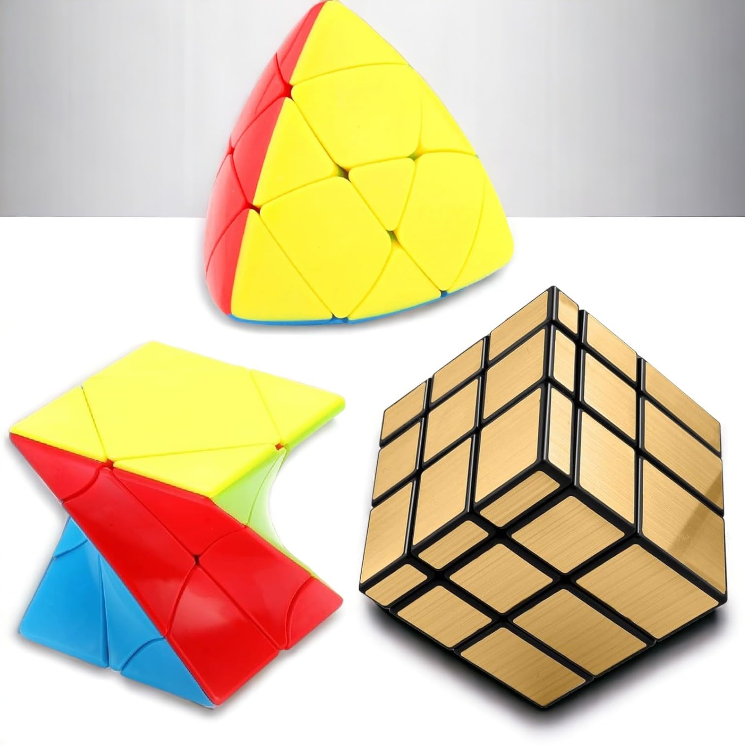 Toys Treasure Combo of Mastermorphix Pyramid, Twist 3x3 Cube & Mirror ...
