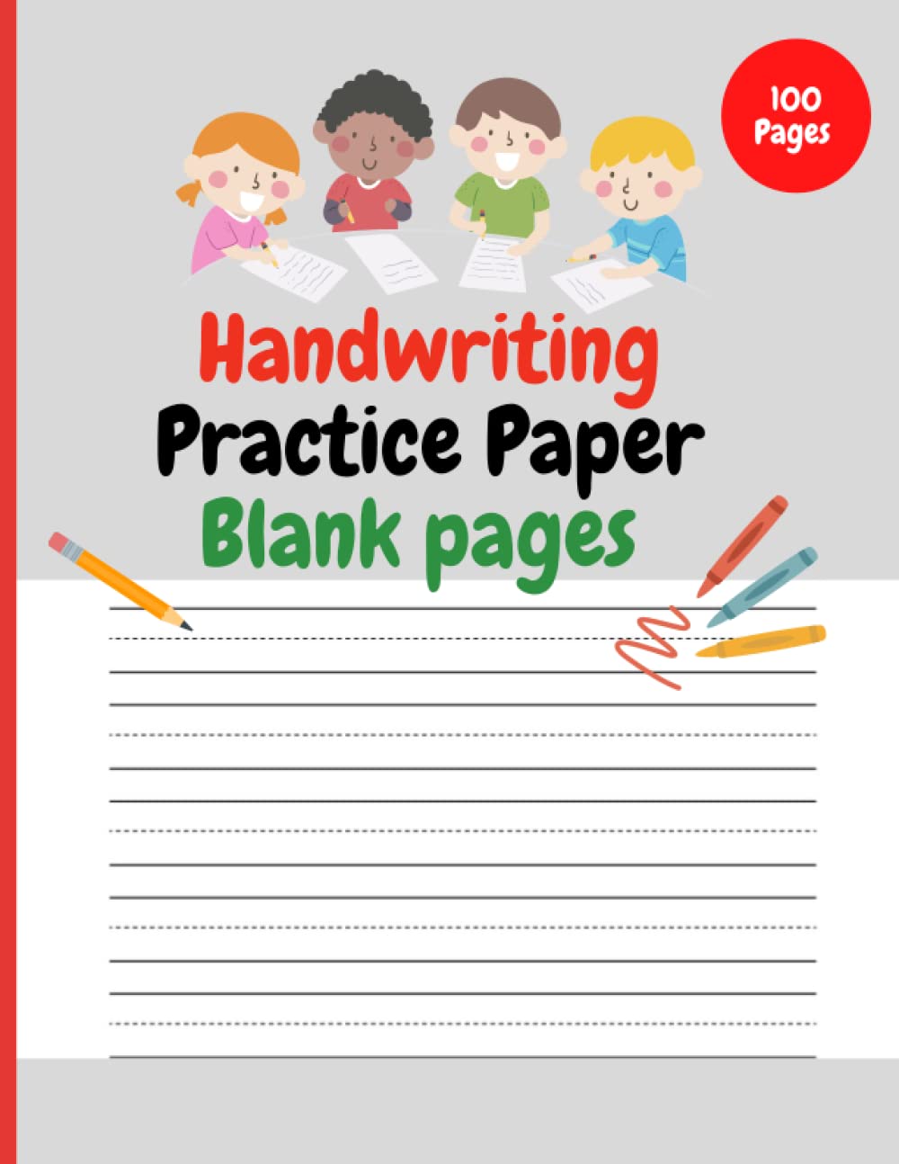 Snapklik.com : Handwriting Practice Paper Blank Pages For Kids 85X11 ...