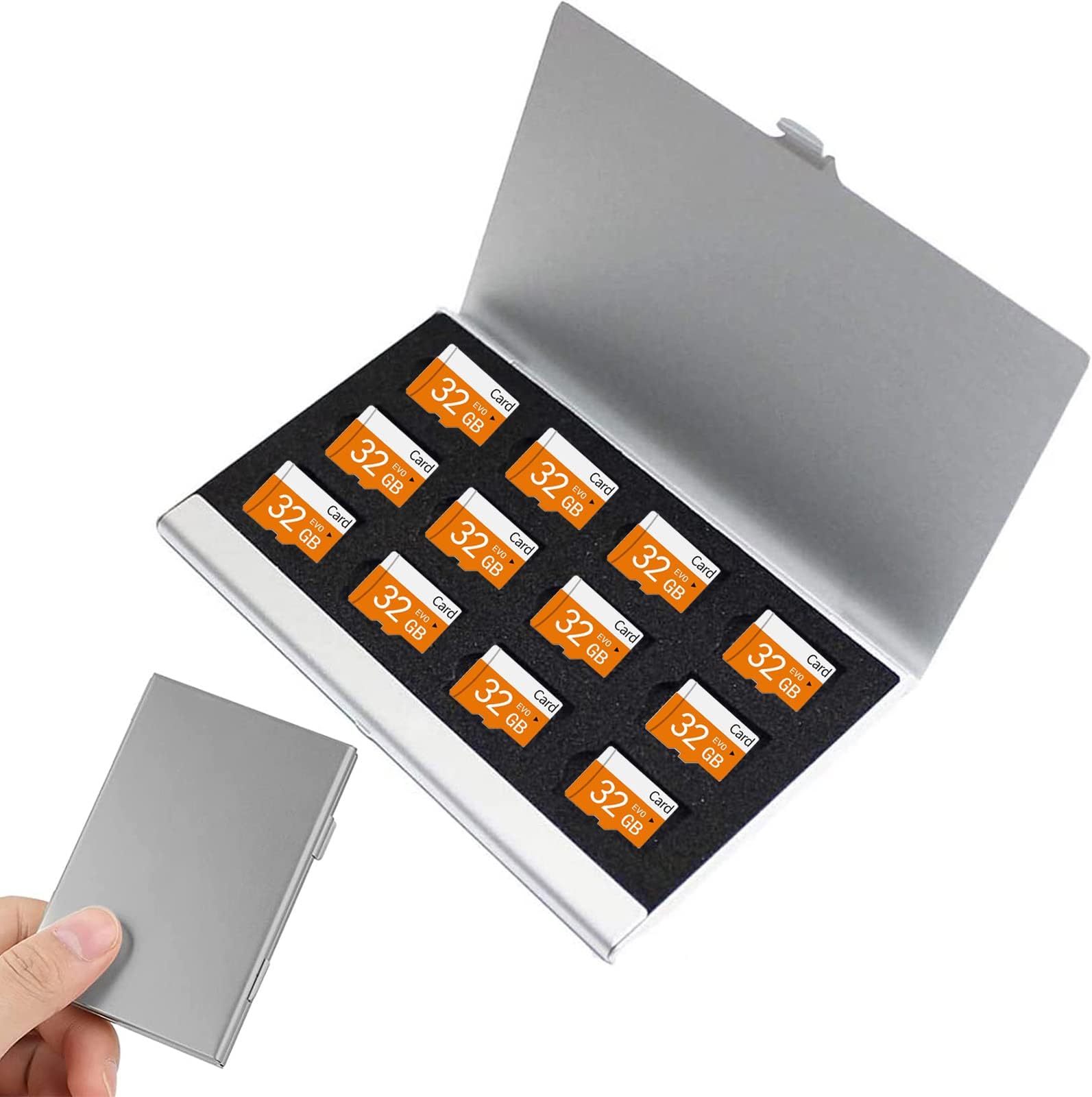 Amazon.com: Aluminum Waterproof Memory Card Case - Ultrathin Mini ...
