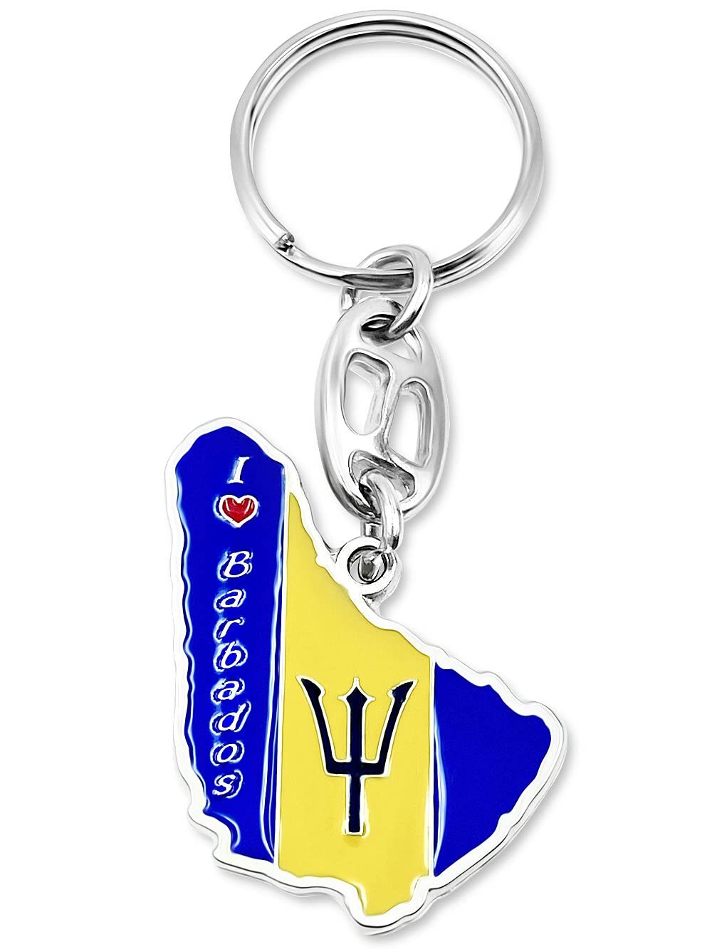 Amazon.com: Keychain BARBADOS MAP : Automotive