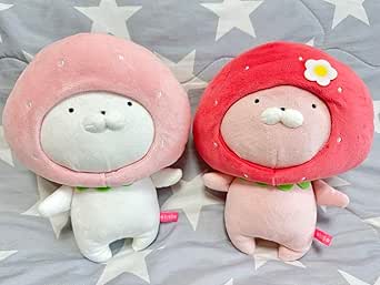 Amazon.co.jp: Rare Usamaru Rabbit Strawberry Plush Toy Set : Toys & Games