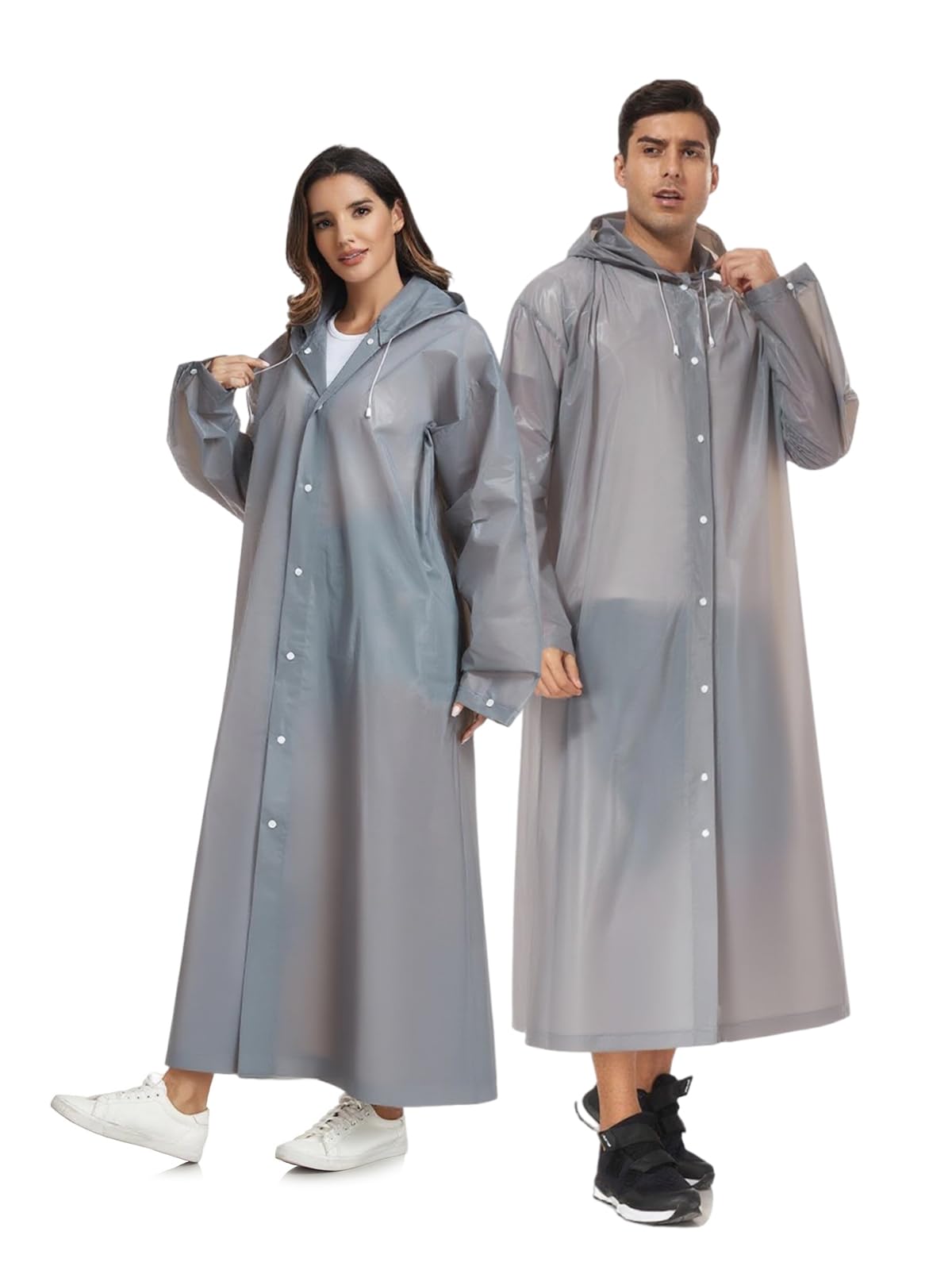 Snapklik.com : SaphiRose Extra Long Rain Ponchos For Adults - EVA Rain ...