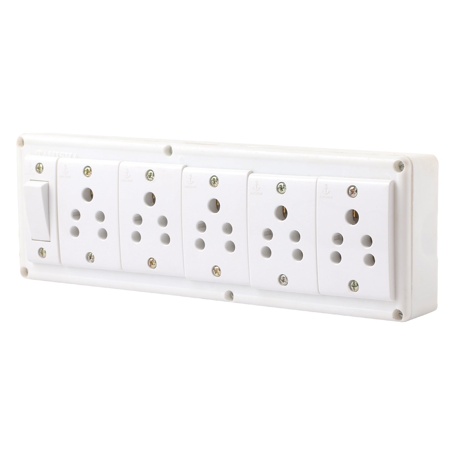 SPIKE GUARD 1 SWITCH FITTED WITH 5 ANCHOR SOCKET : Amazon.in: Home ...