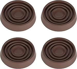 Furniture Coasters, 1.5X1.5 Rubber Caster Cups Non Slip Furniture Pads ...