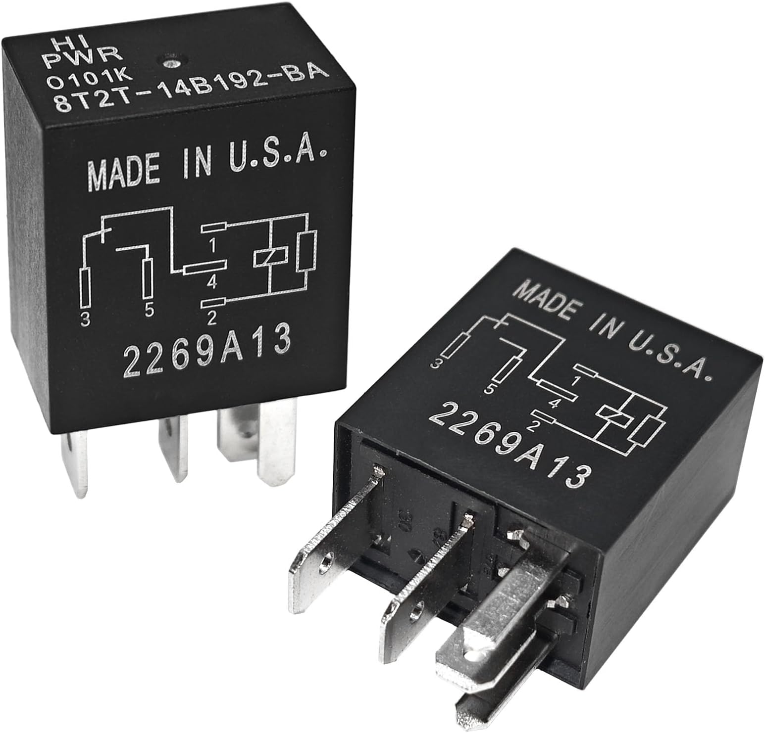 Amazon.com: #OEM 5PIN Relay For Ford Automotive Relay 8T2T-14B192-BA ...