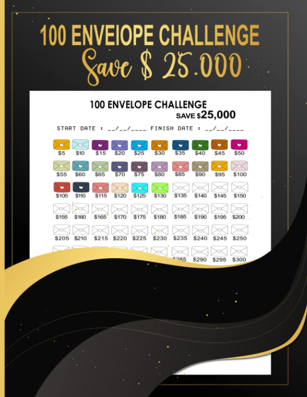 Amazon.com: 100 Envelopes Challenges: Easy And fun Way To Save $25,000 ...