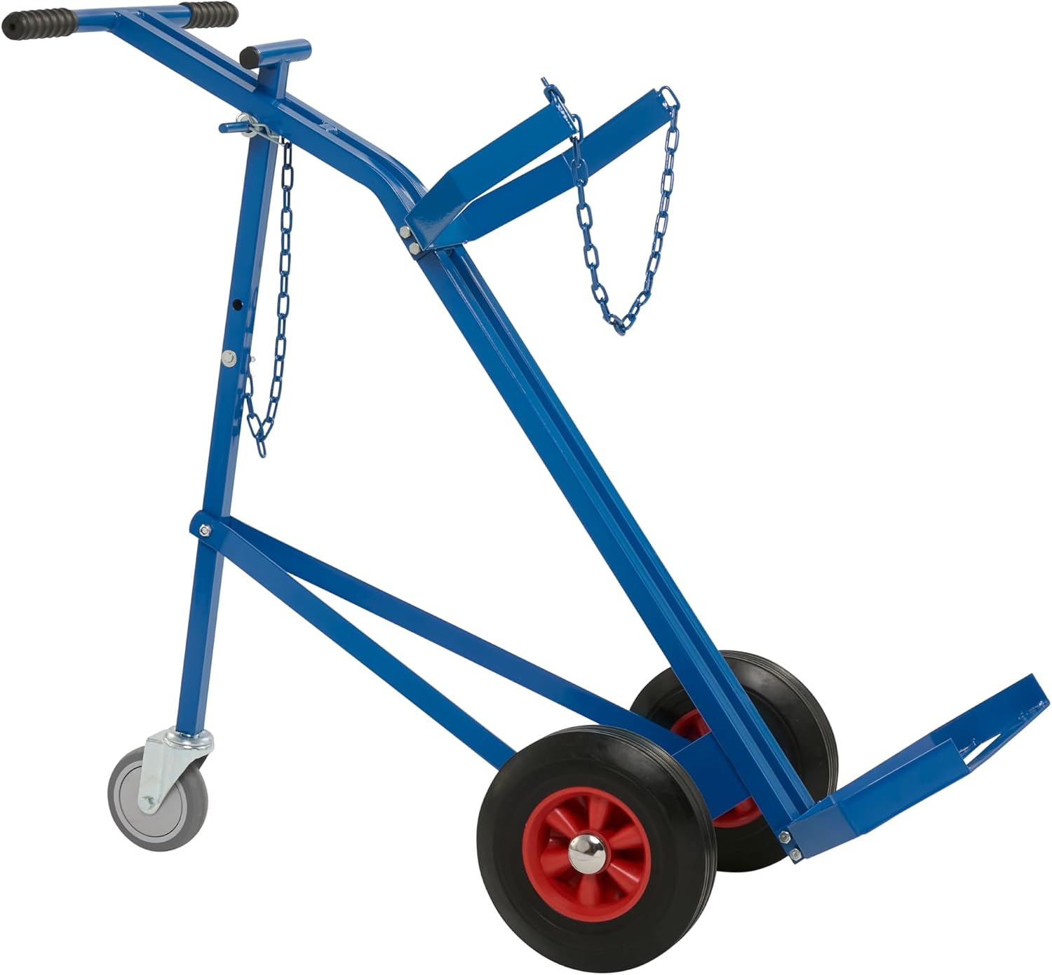 Gas Bottle Trolley, Heavy Duty Blue Steel, Cylinder Sack Truck with ...