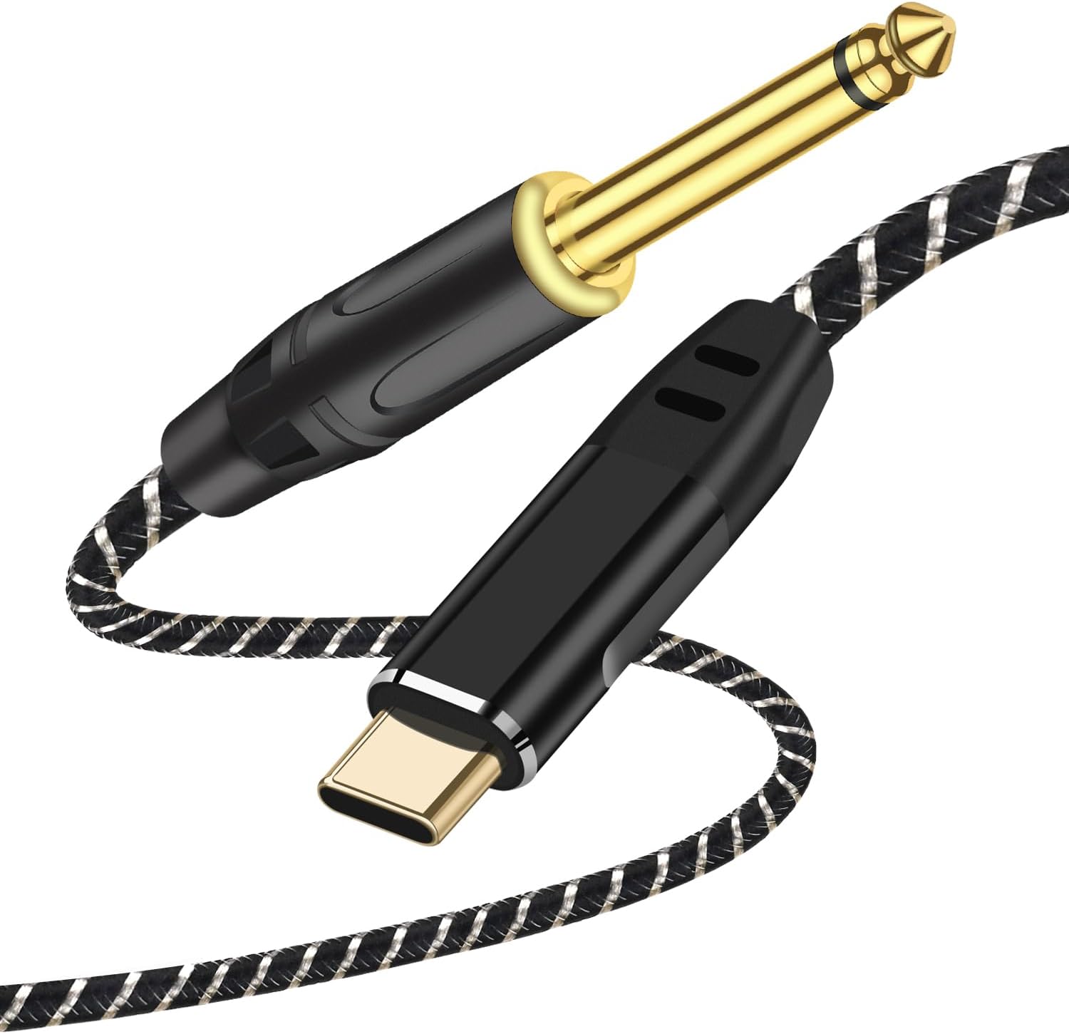 USB C Guitar Cable,6.6FT Guitar 1/4 Inch TS to Computer USB Type C ...