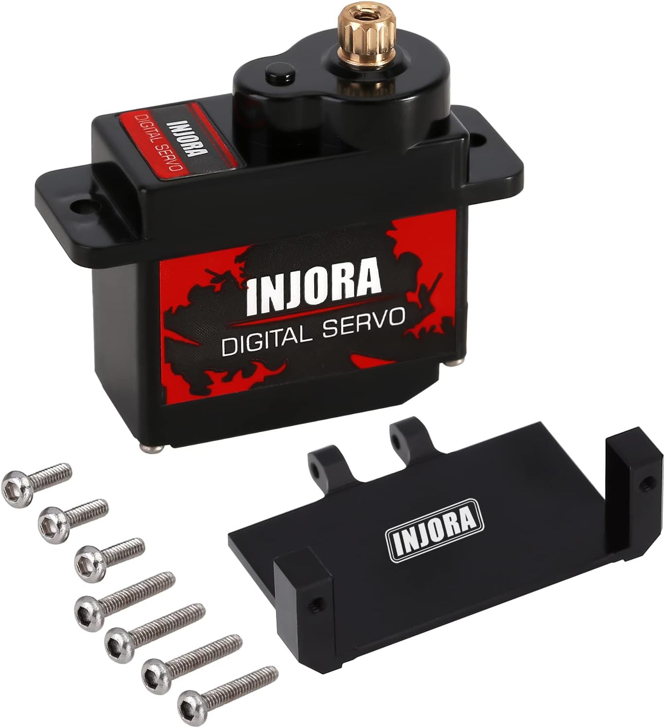 Amazon.com: INJORA RC Servo 12g Digital Servo with Metal Mount for AX24 ...