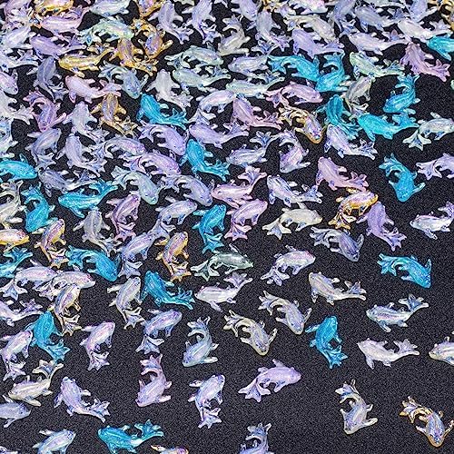 Amazon.com: Pndeyo Mini Resin Goldfish 200pcs, Shiny Miniature Fish ...