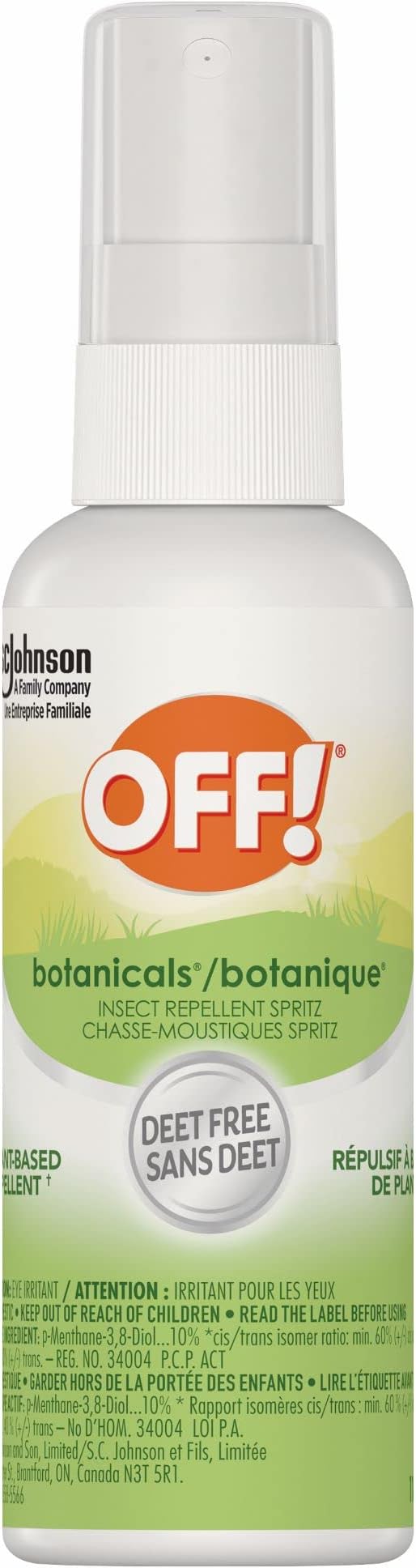 OFF! Botanicals Deet Free Insect and Mosquito Repellent, Bug Spray Made ...