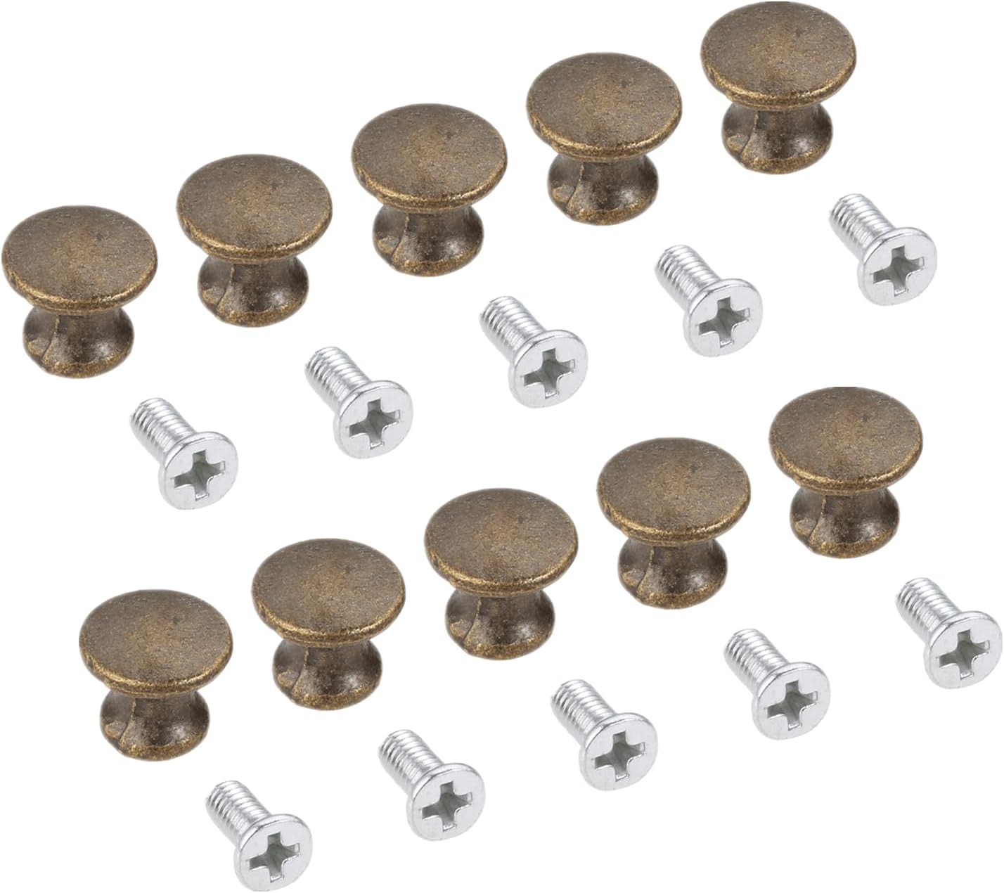 Restore Hardware 8 Small Knobs Solid Polished Brass Miniature Drawer ...