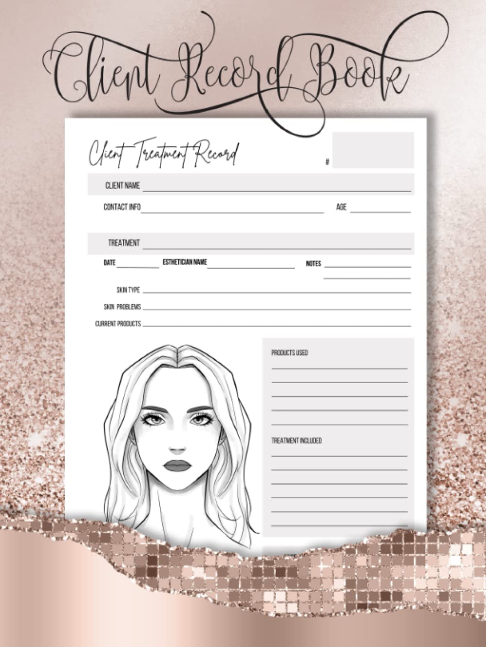Client Record Book for Estheticians, Skin Care Facial Treatments ...