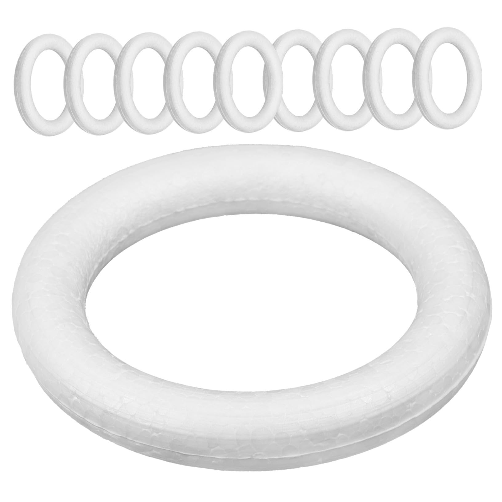 IWOWHERO 10pcs DIY Circular Ring Flower Crafts for Kids Polystyrene ...