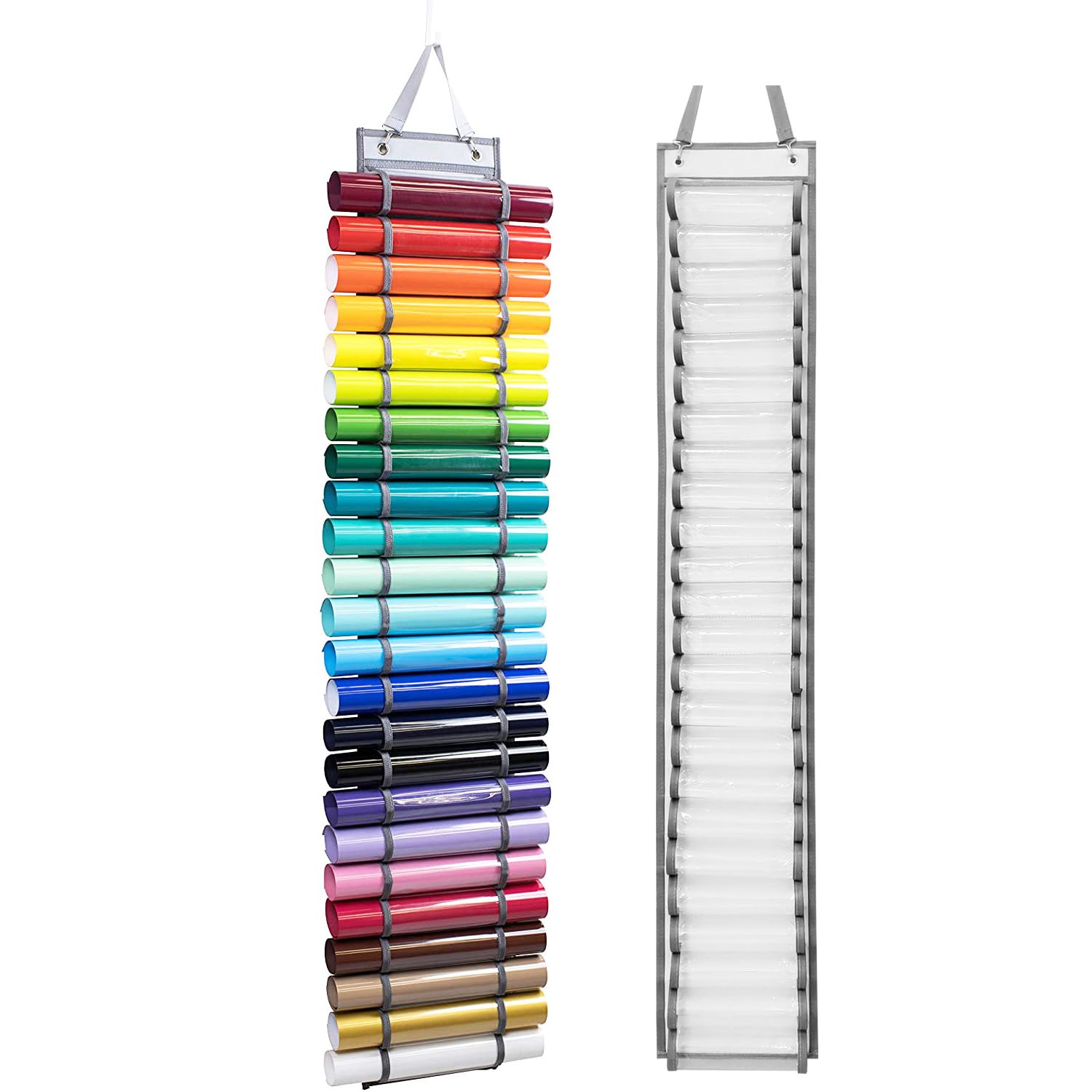 Amazon.com: Chemlliy Vinyl Roll Holder 24 Compartments Vinyl Storage ...