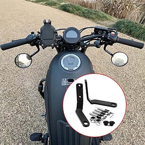 LEDISHUN Motorcycle Rearview Mirror Down Bracket Handlebar Rear View ...