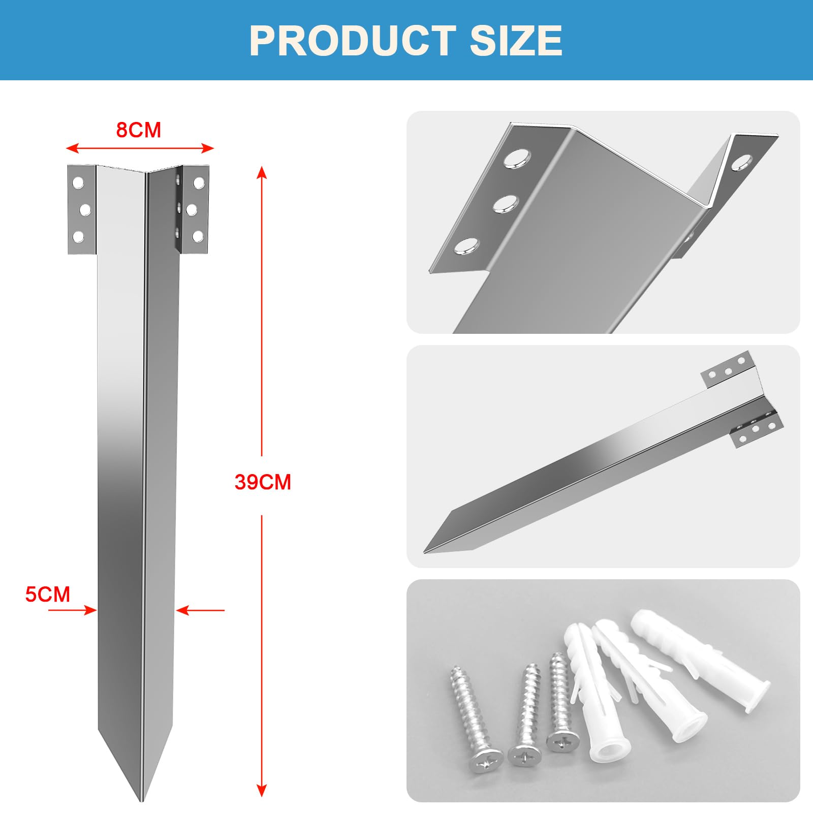 Snapklik.com : 10 Pack Fixing Peg Timber, Heavy Duty Sleeper Stakes ...