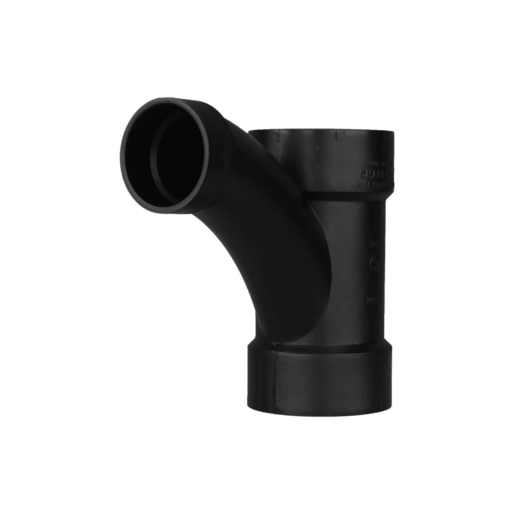 CHARLOTTE PIPE 3X3X2 DWV Comb WYE & 1/8 Bend ONE Piece DWV (Drain ...