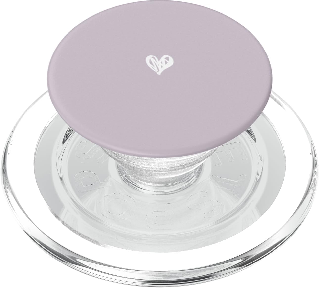 Amazon.com: White Heart Love Black PopSockets PopGrip for MagSafe ...