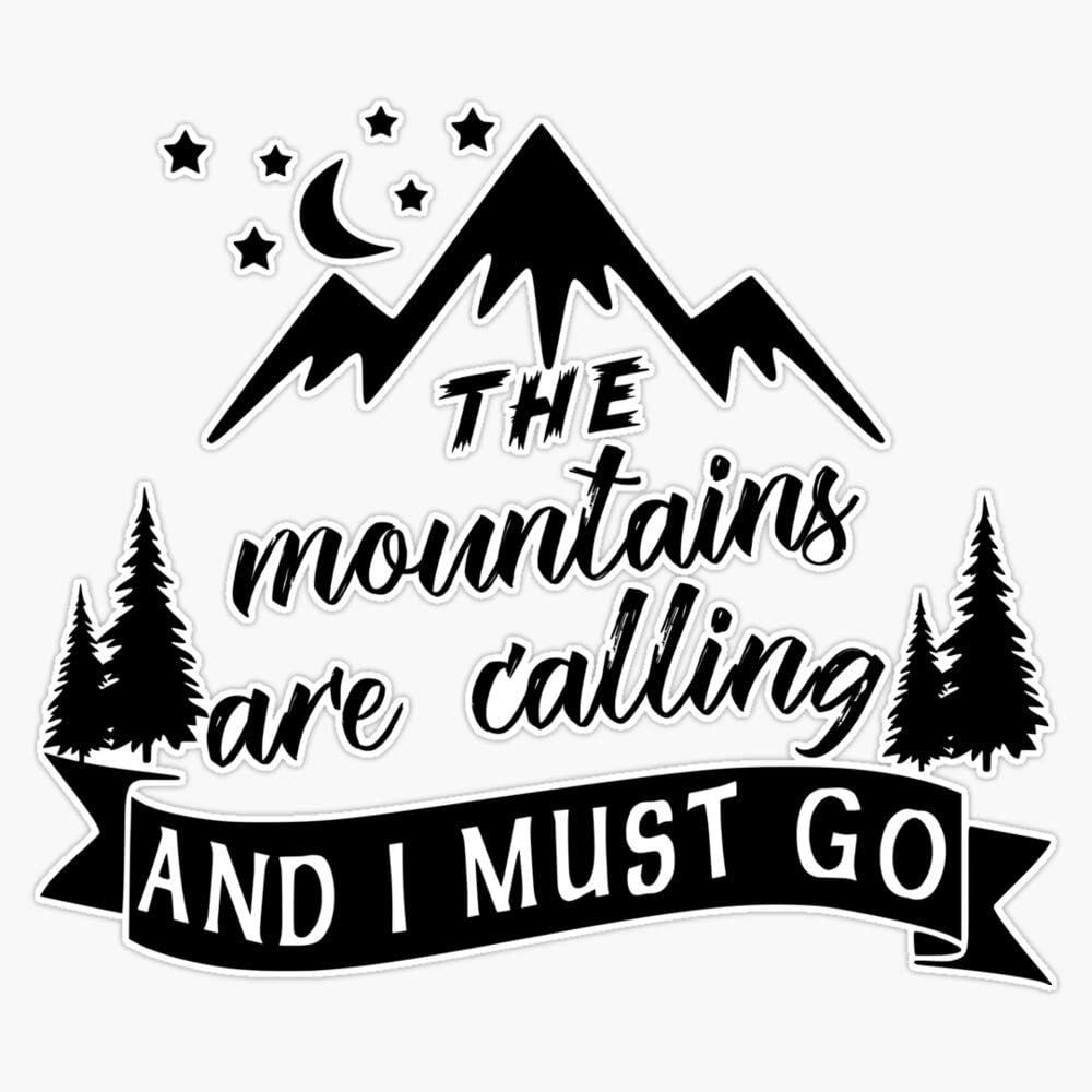 Amazon.com - The Mountains Are Calling And I Must Go - Camping Design ...