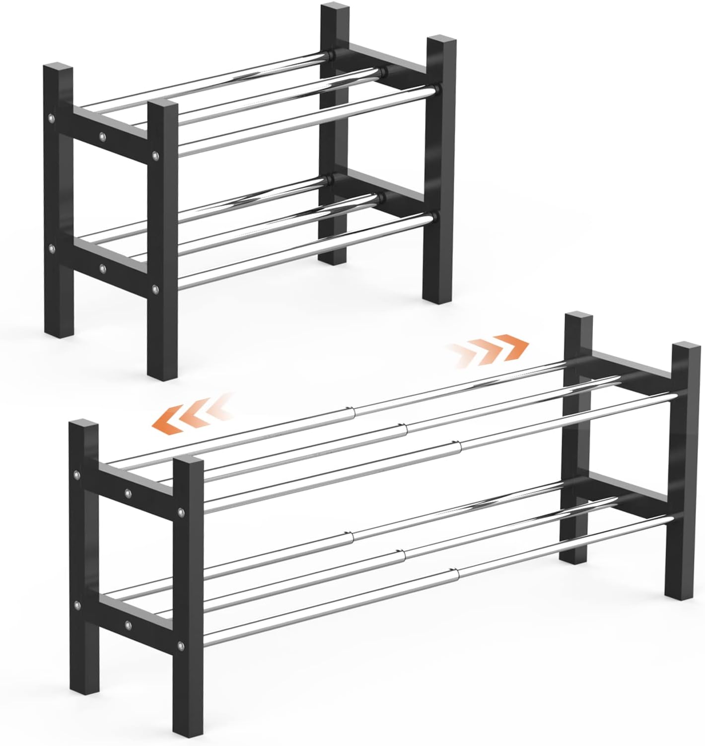 Amazon.com: Nroech Expandable Shoe Rack Storage Organizer-Adjustable 2 ...