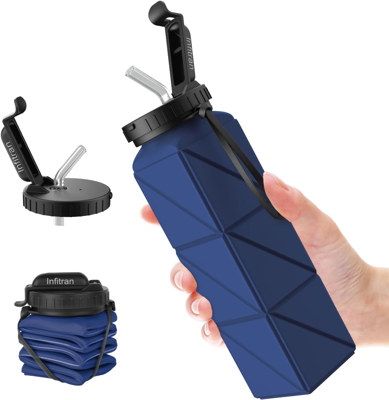 Amazon.com: YOGFIT Collapsible Water Bottles, Silicone Foldable ...