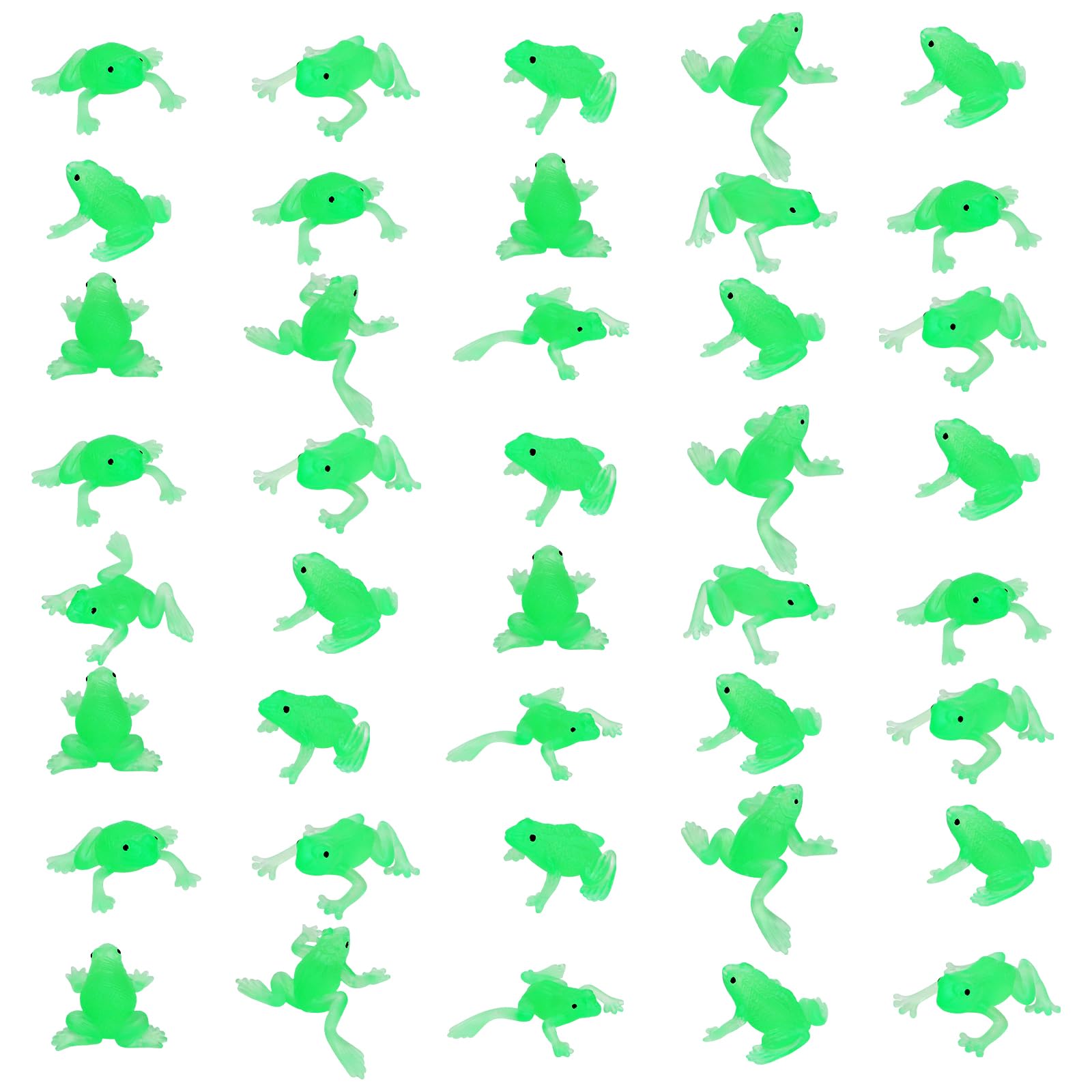 Amazon.com: ONEST 40 Pieces Mini Frog Figurines Playset Hand Painted ...