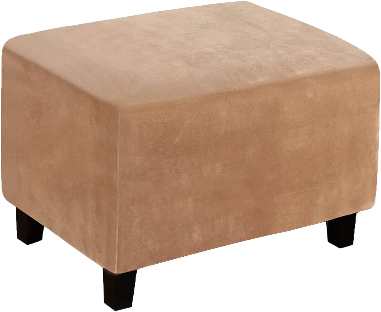 Amazon.com: Velvet Ottoman Cover, Stretch Footstools Covers, Plush Foot ...