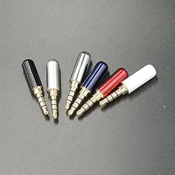 Wiring Connecting Terminals 10Pcs Copper 4 Pole 3.5mm Plug Male ...
