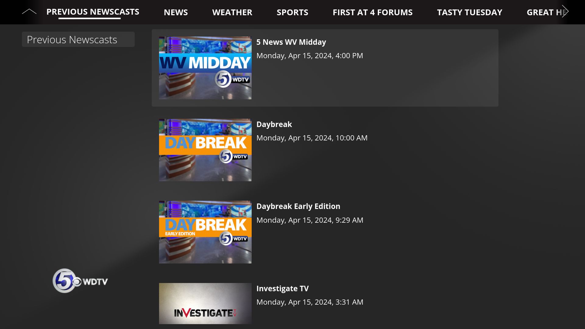 WDTV 5 News - App on Amazon Appstore