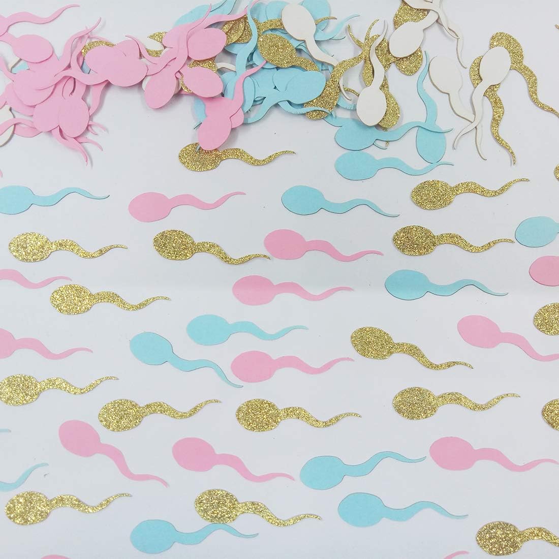 Amazon.com: Morndew 120 PCS Sperm Confetti for Birthday Baby Shower ...