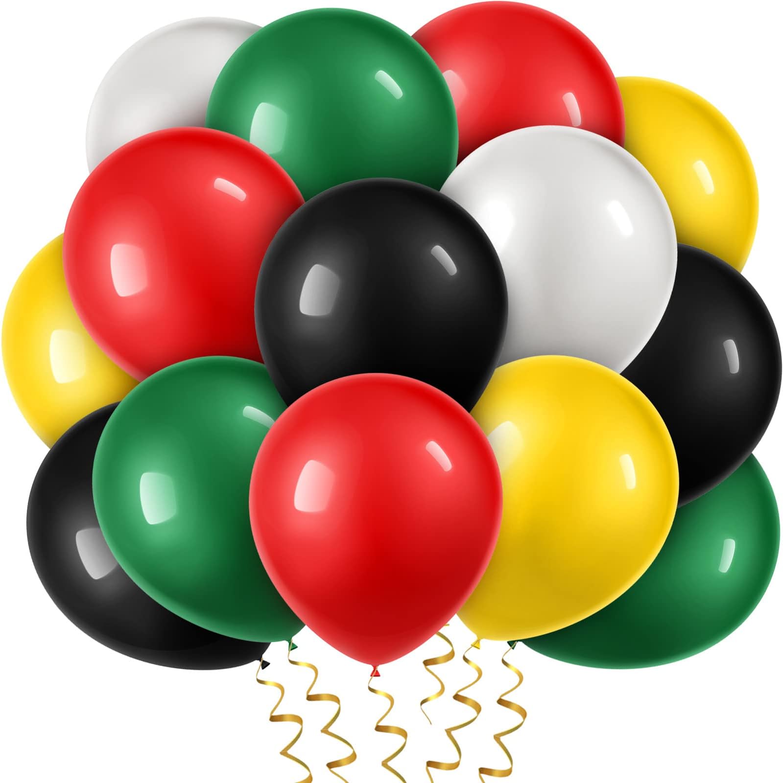 Amazon.com: Party Zone Jamaican Reggae Party Rasta Latex Balloons – 12 ...