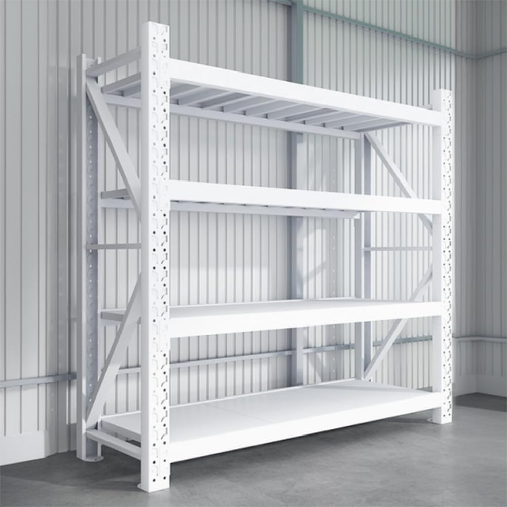 Amazon.com: LITFAD Storage Shelf 4-Shelf Steel Freestanding Storage ...