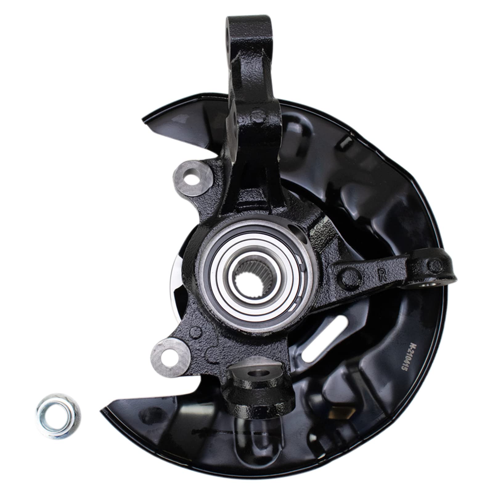TRQ Front Right Wheel Bearing & Hub Assembly with Knuckle Compatible ...