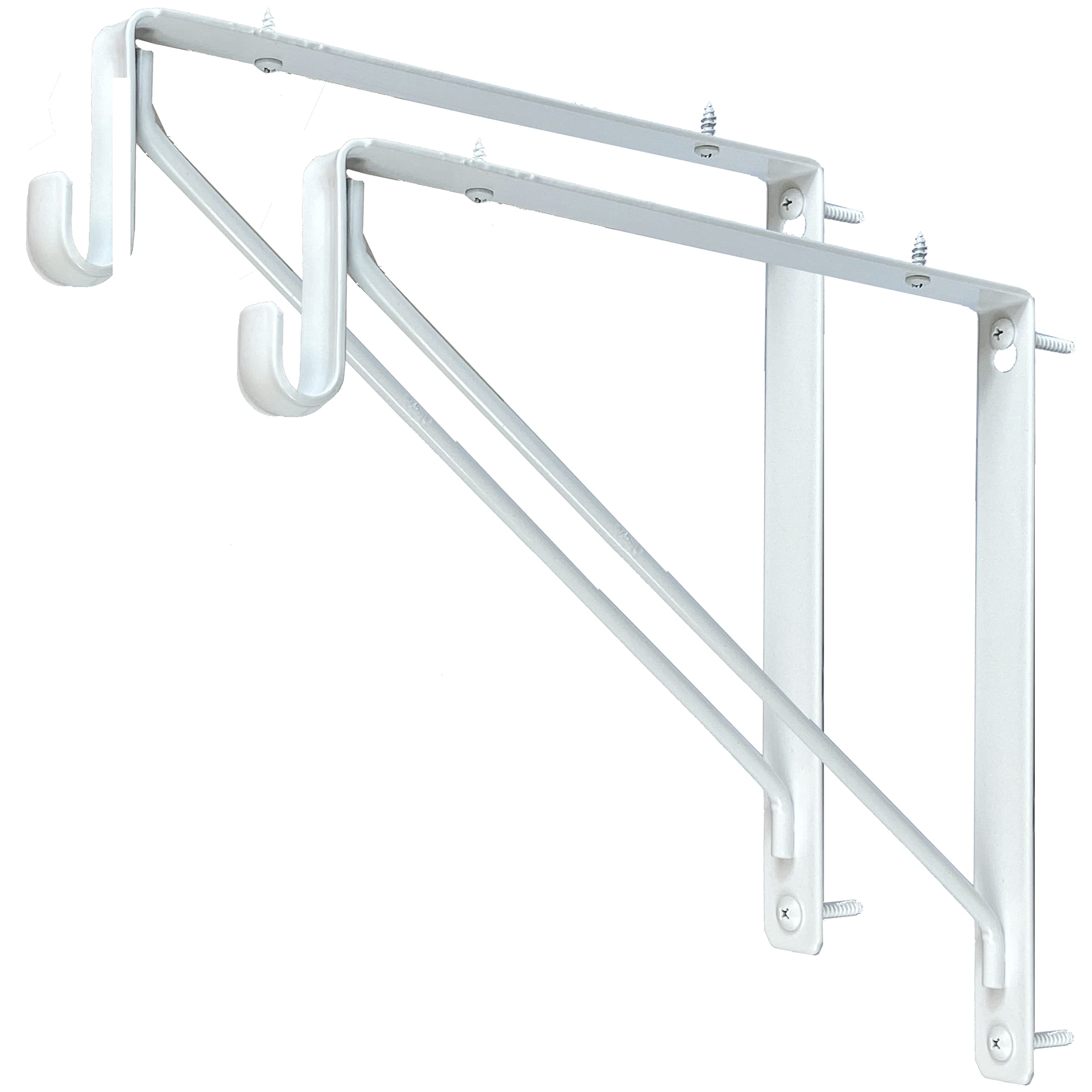 Snapklik.com : Welded HEAVY DUTY Oval Closet Rod & Shelf Support ...