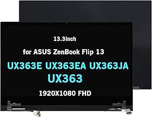 Amazon.com: WARWOLFTEAM 13.3in 1920X1080 FHD LCD Touch Screen Digitizer Display Cover Cable ...