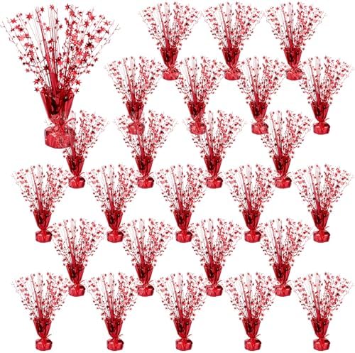 Amazon.com: Crowye 26 Pcs Metallic Foil Spray Centerpiece Party Star ...