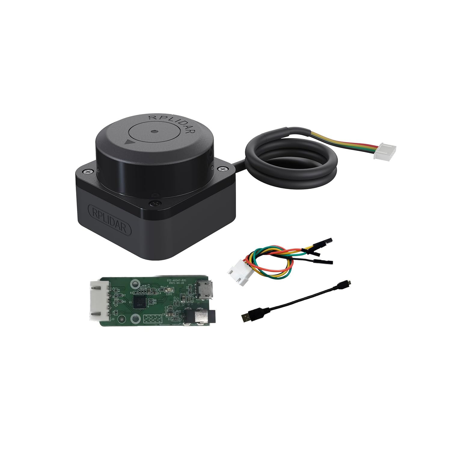 WayPonDEV RPLIDAR C1 360 Degree 2D Lidar Sensor, 12 Meters Scanning ...